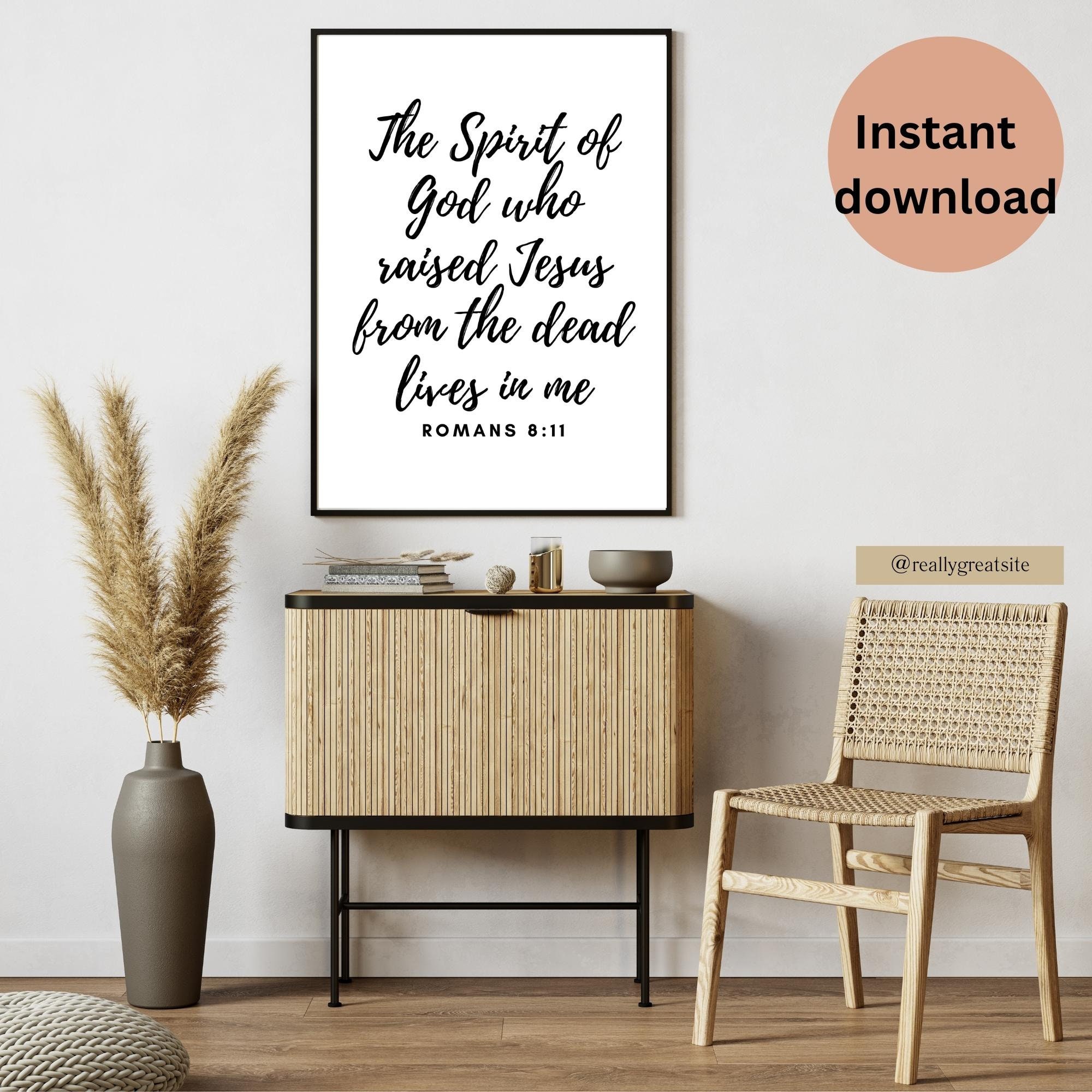 The Spirit of God Who Raised Jesus From the Dead Lives in Me Bible ...