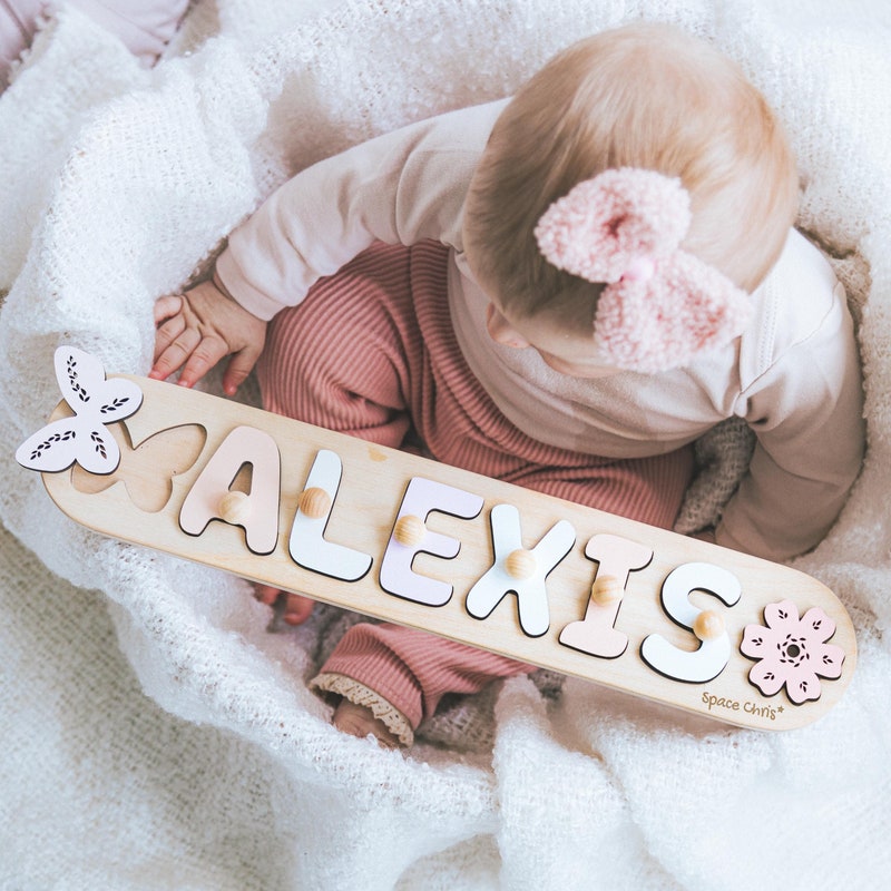 Wooden Puzzle Baby - Etsy