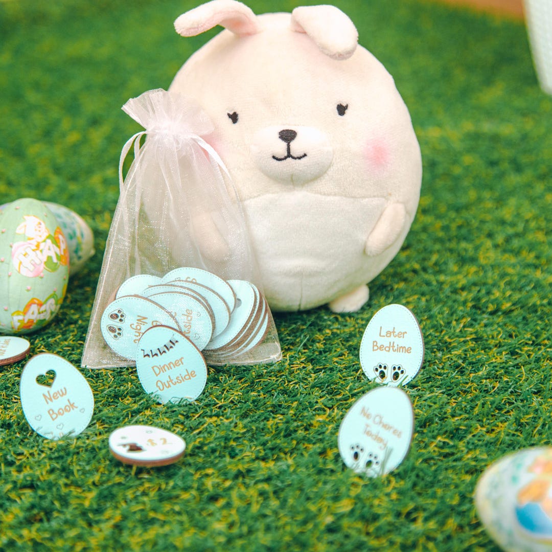 Custom Easter Egg Tokens, Reward Easter Tokens, Wooden Egg Tokens, Kids ...