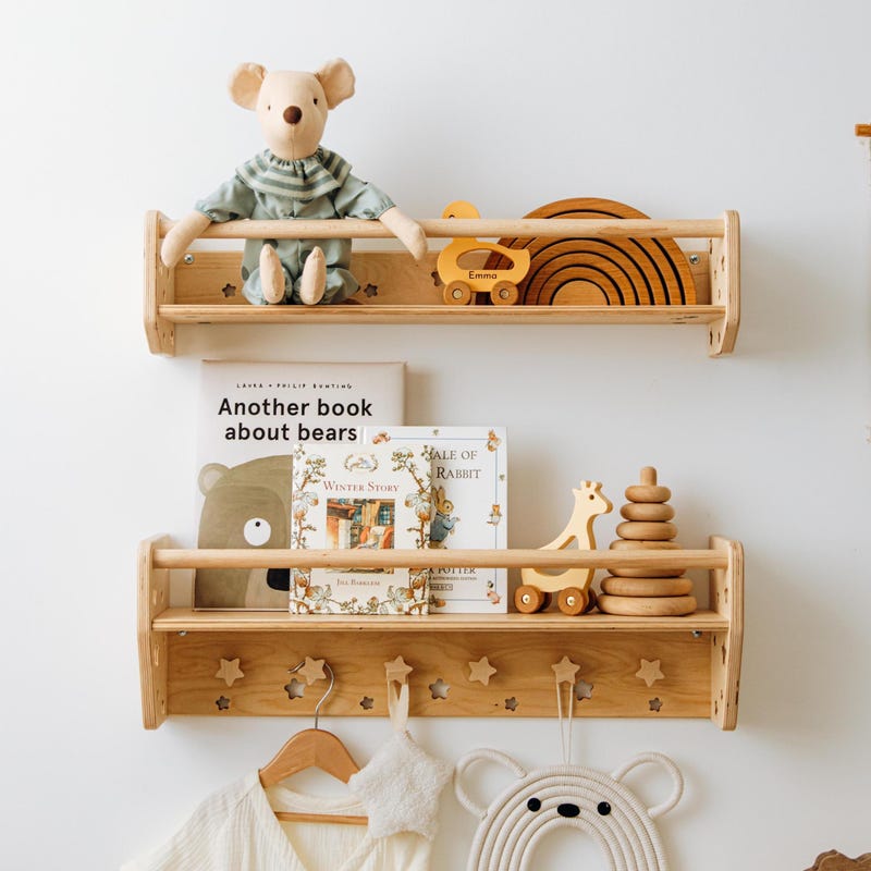 Wooden Books for a Shelf - Etsy