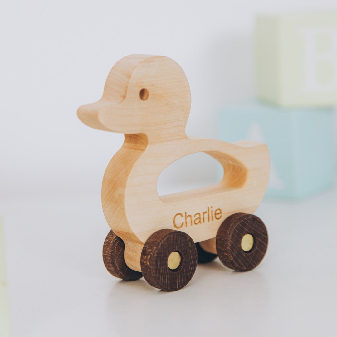 Wooden Toy With Engraved Name. Baby Gift Personalized. Eco Friendly ...