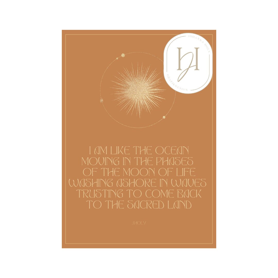 Art Print/poster/postkarte: Gedicht Grafik Design Braun - Etsy