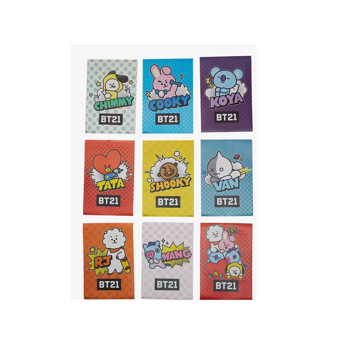 BT21 OFFICIAL Characters Series 1 Blind Box Mystery Poster - Etsy