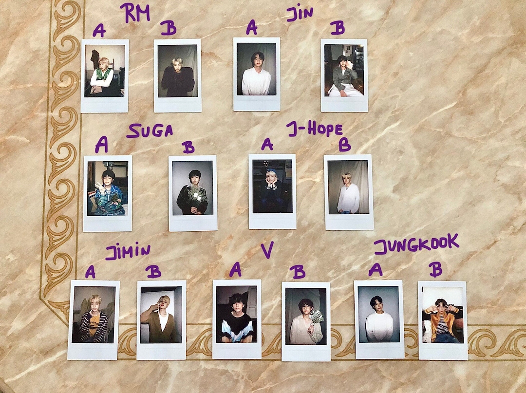 BTS OFFICIAL Instant Photos From the Deco Kit (sold Individually) - Etsy