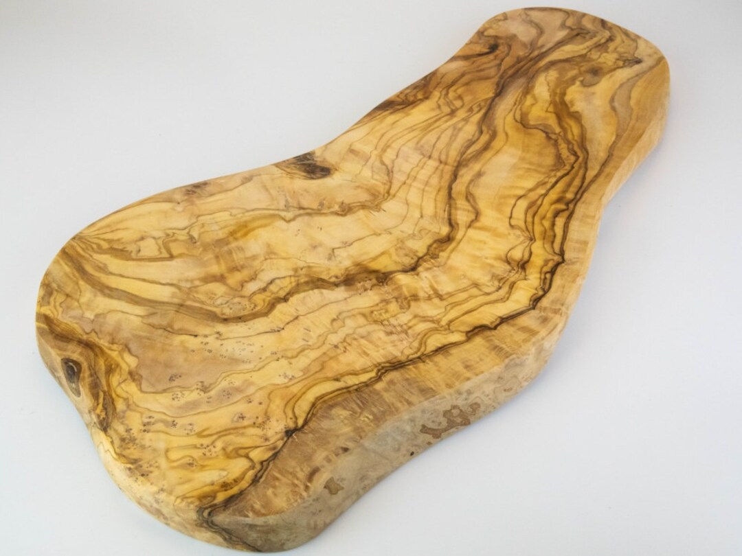 Large and Rustic Cutting Board Made of Olive Wood in Length 40-45 Cm - Etsy