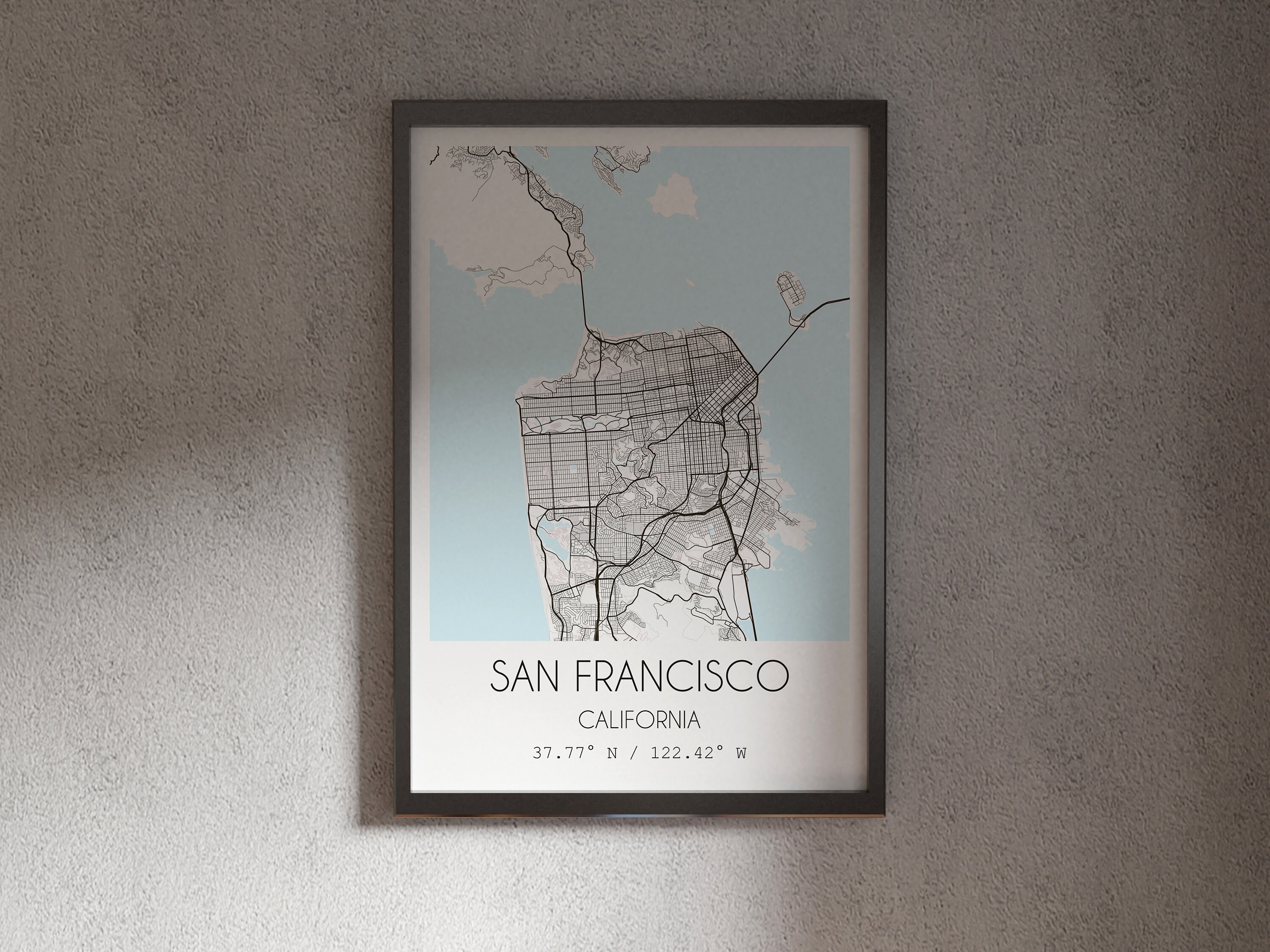 Custom City Map Print, Personalized Town Art (digital Download) - Etsy