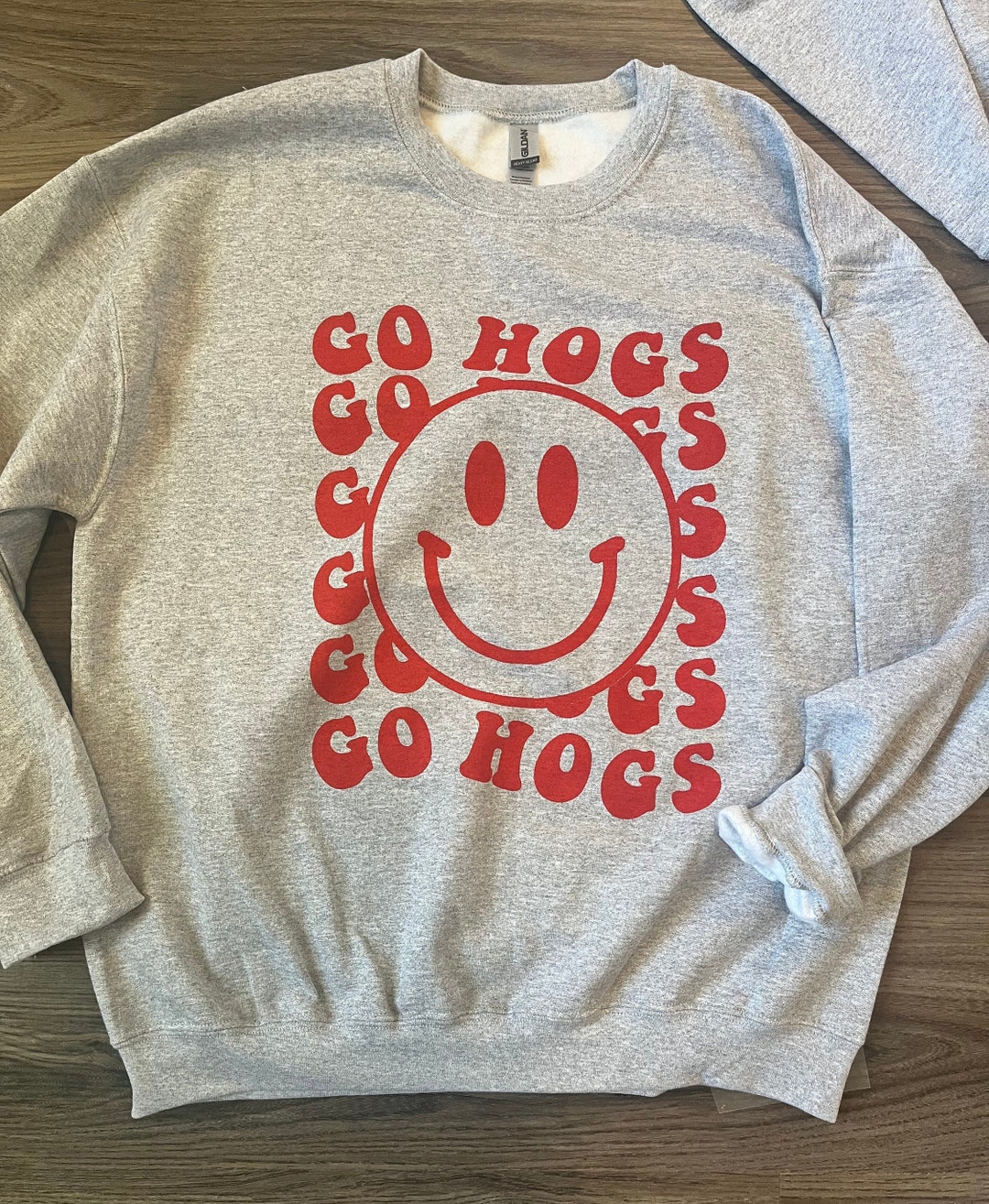 Arkansas Razorbacks, Arkansas Razorback Sweatshirt, Arkansas Smiley ...