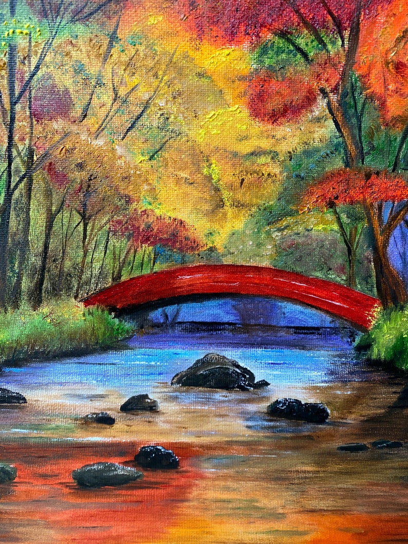 Red Bridge - Etsy