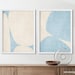 Minimalist Art Set Light Blue Prints Simple Elegant Wall Art - Etsy