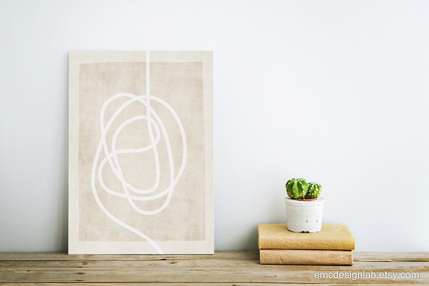 White Line Art Print Bedroom Abstract Modern Wall Art / - Etsy