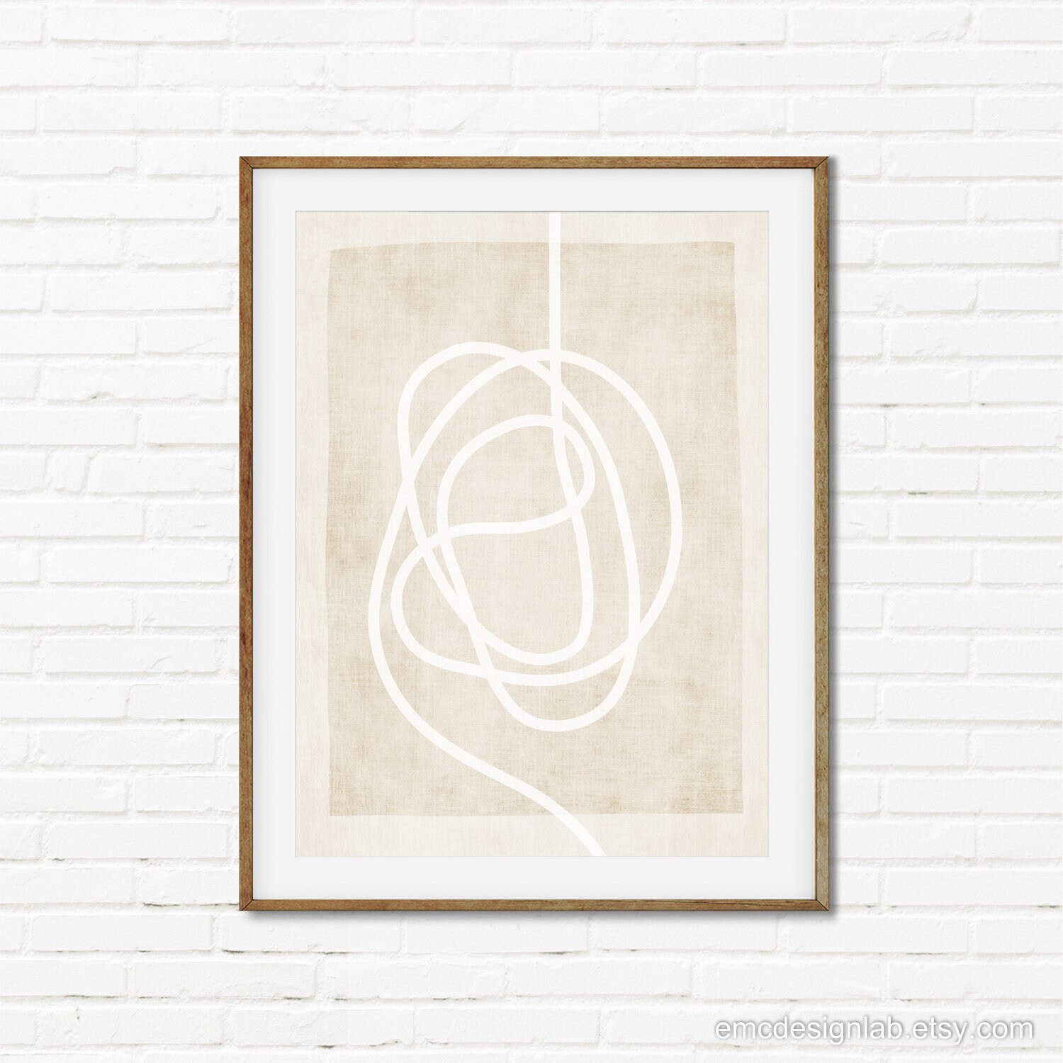 White Line Art Print Bedroom Abstract Modern Wall Art / - Etsy