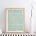 Light Green Lines Artwork Modern Minimalist Abstract Hand - Etsy