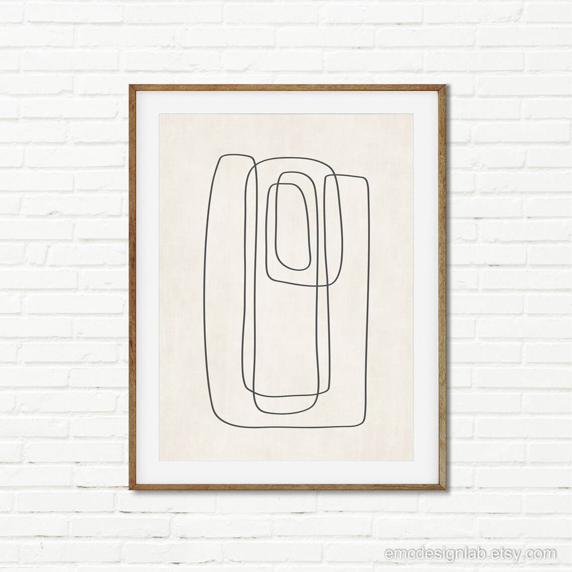 Minimal Design Digital Pencil Line Art Print Simple Elegant - Etsy