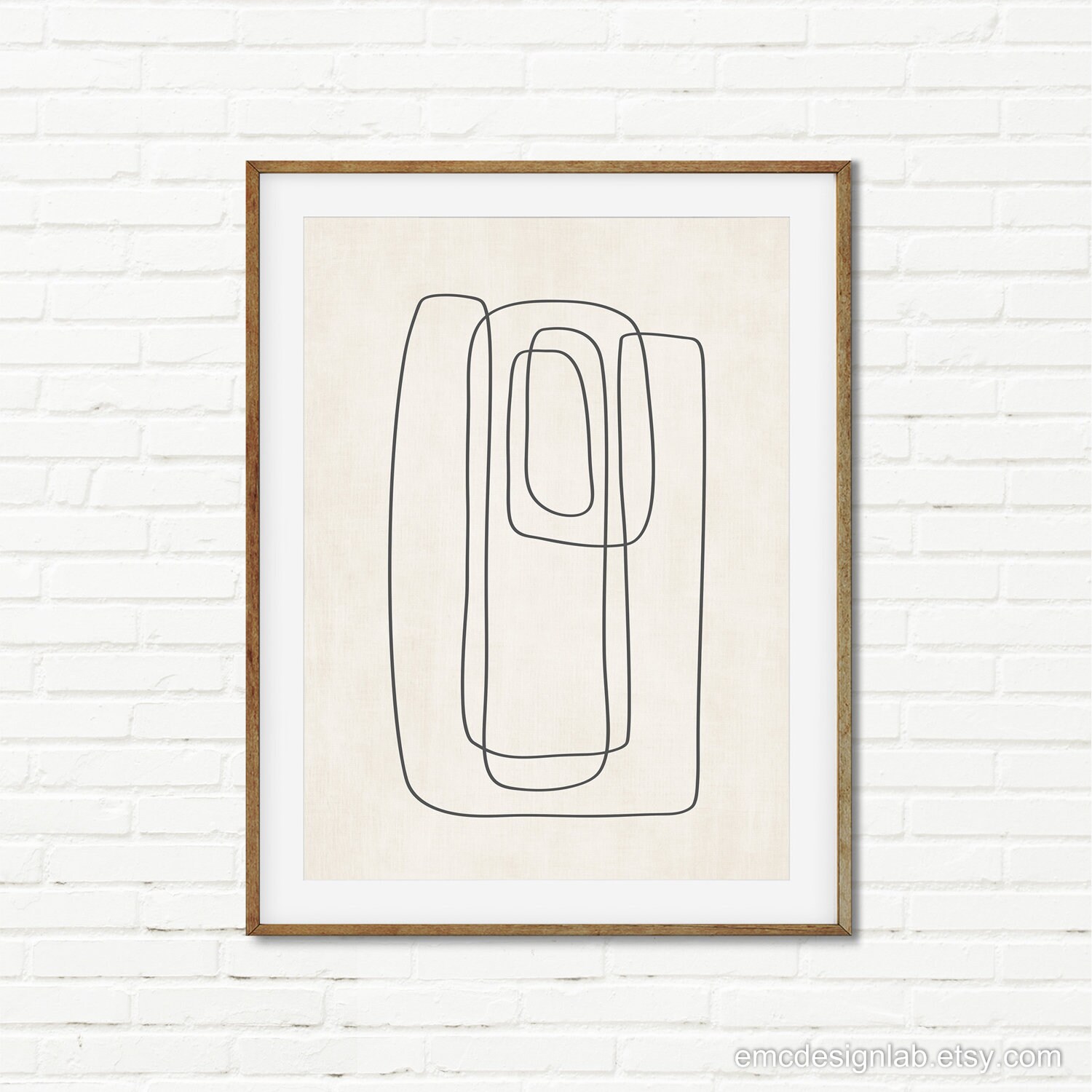 Minimal Design Digital Pencil Line Art Print Simple Elegant - Etsy