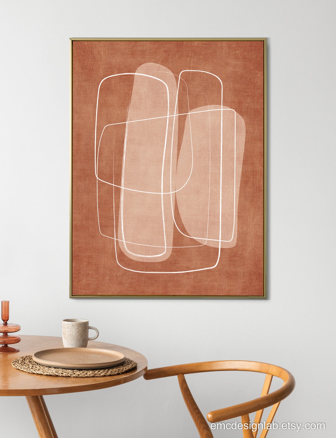 Terra Line Art Minimalist Print Modern Terra Artwork - Etsy