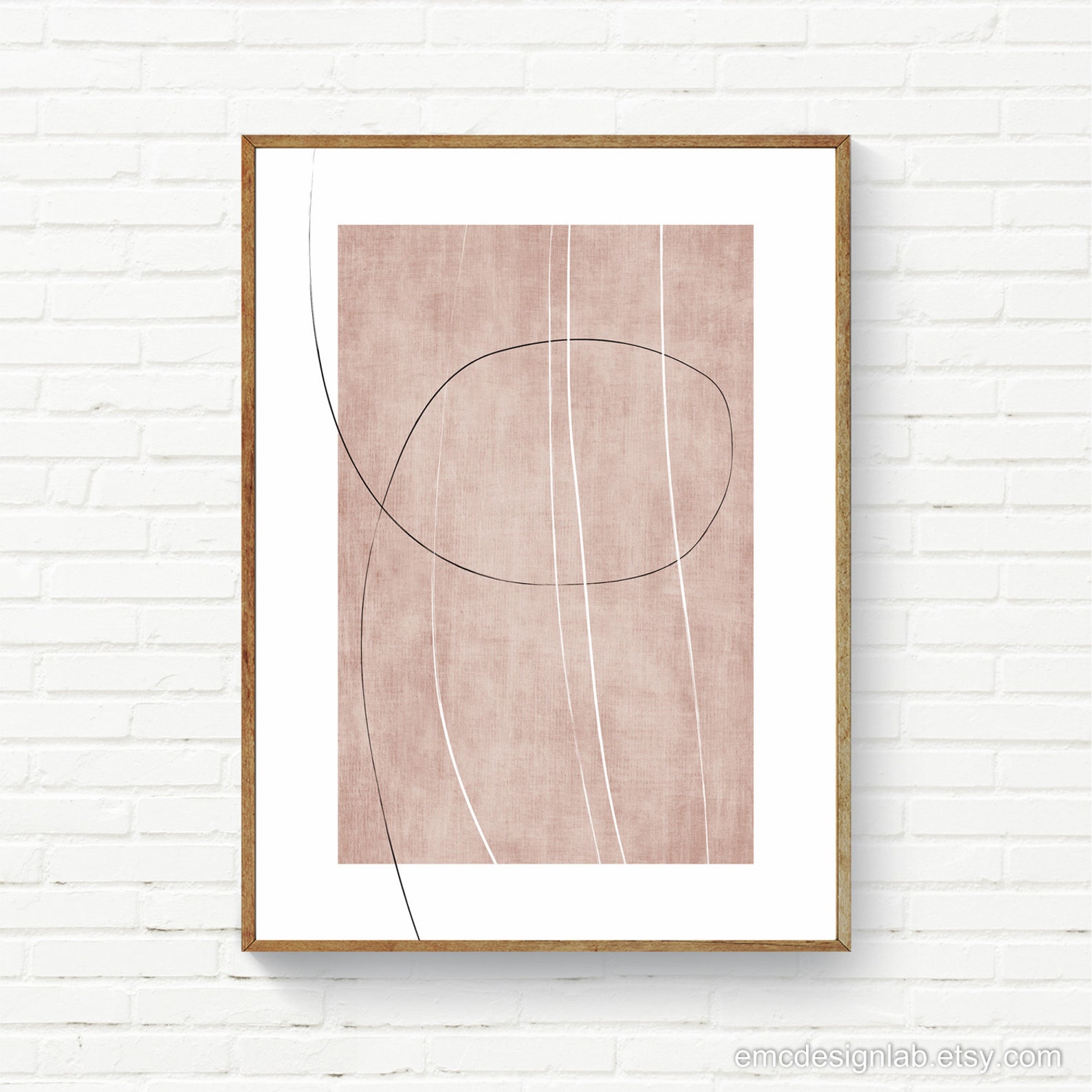 Minimalist Line Art Print Set Beige Light Terracotta Neutral - Etsy