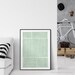Light Green Lines Artwork Modern Minimalist Abstract Hand - Etsy