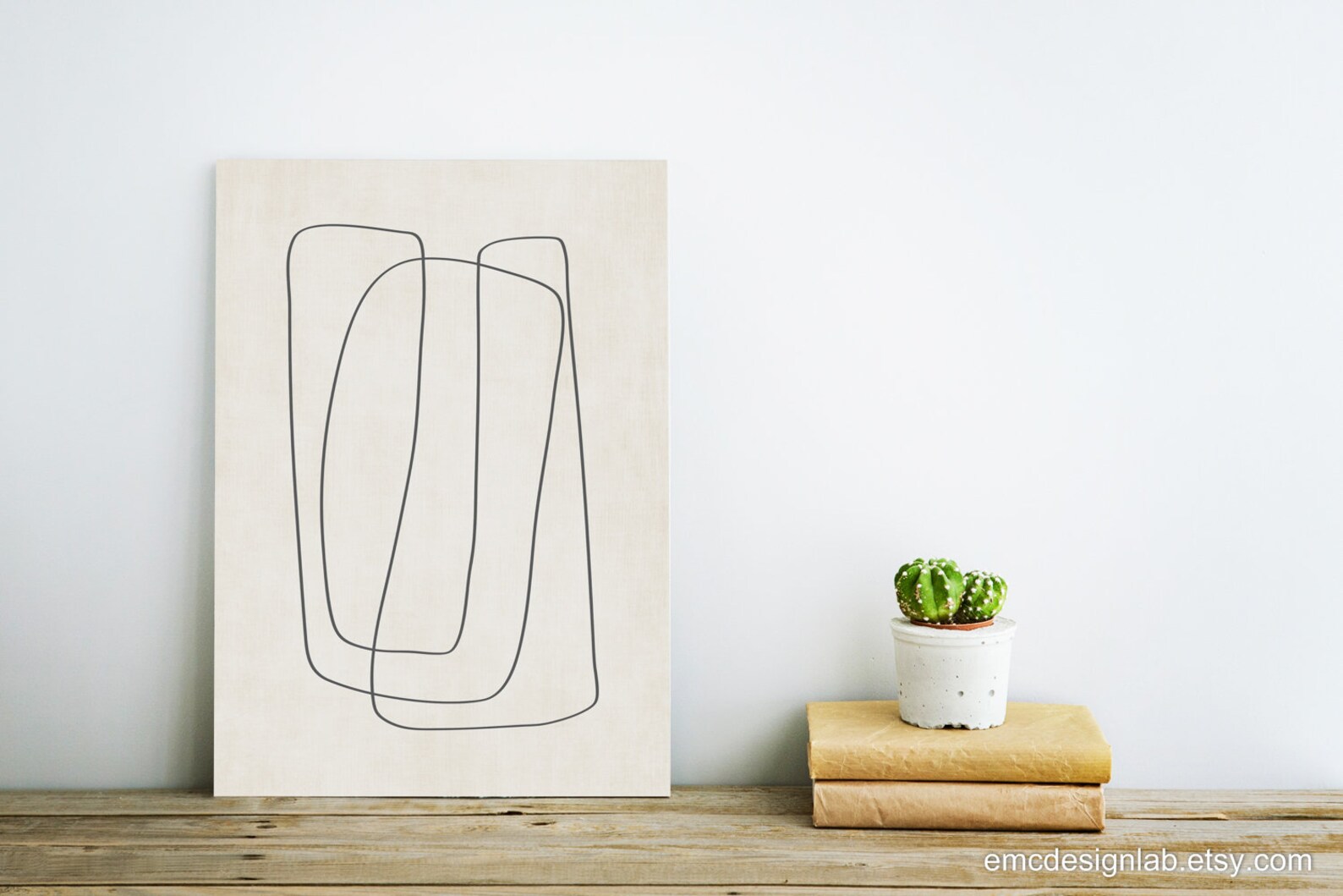 Modern Minimalism Continuous Line Wall Art, Simple Minimal Art Print ...