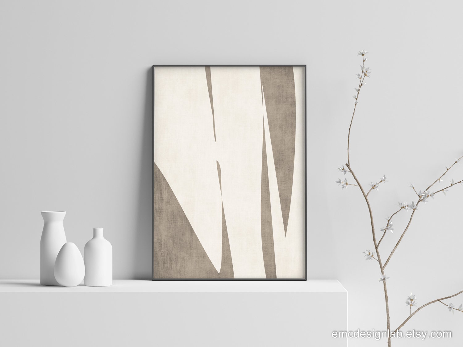 Living Room Minimalist Neutral Print Bedroom Neutral Wall - Etsy