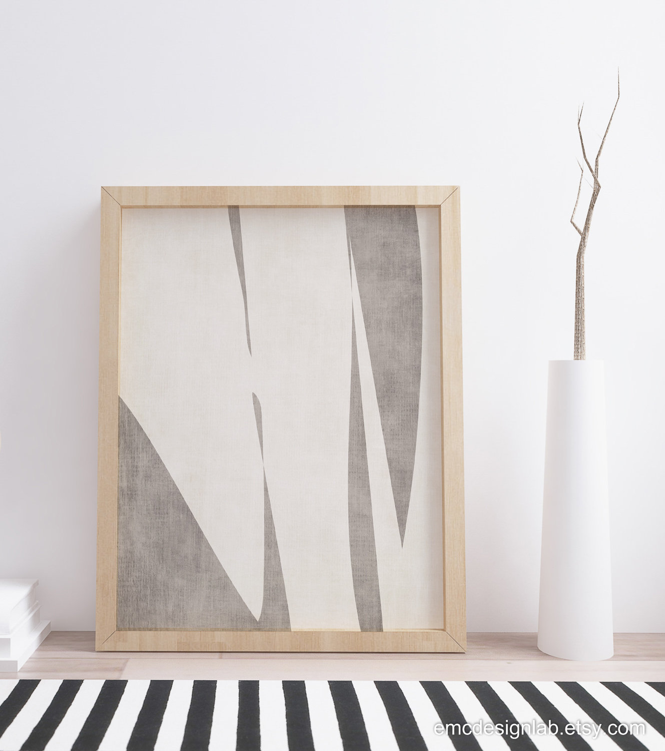 Living Room Minimalist Neutral Print, Bedroom Neutral Wall Art, Modern ...