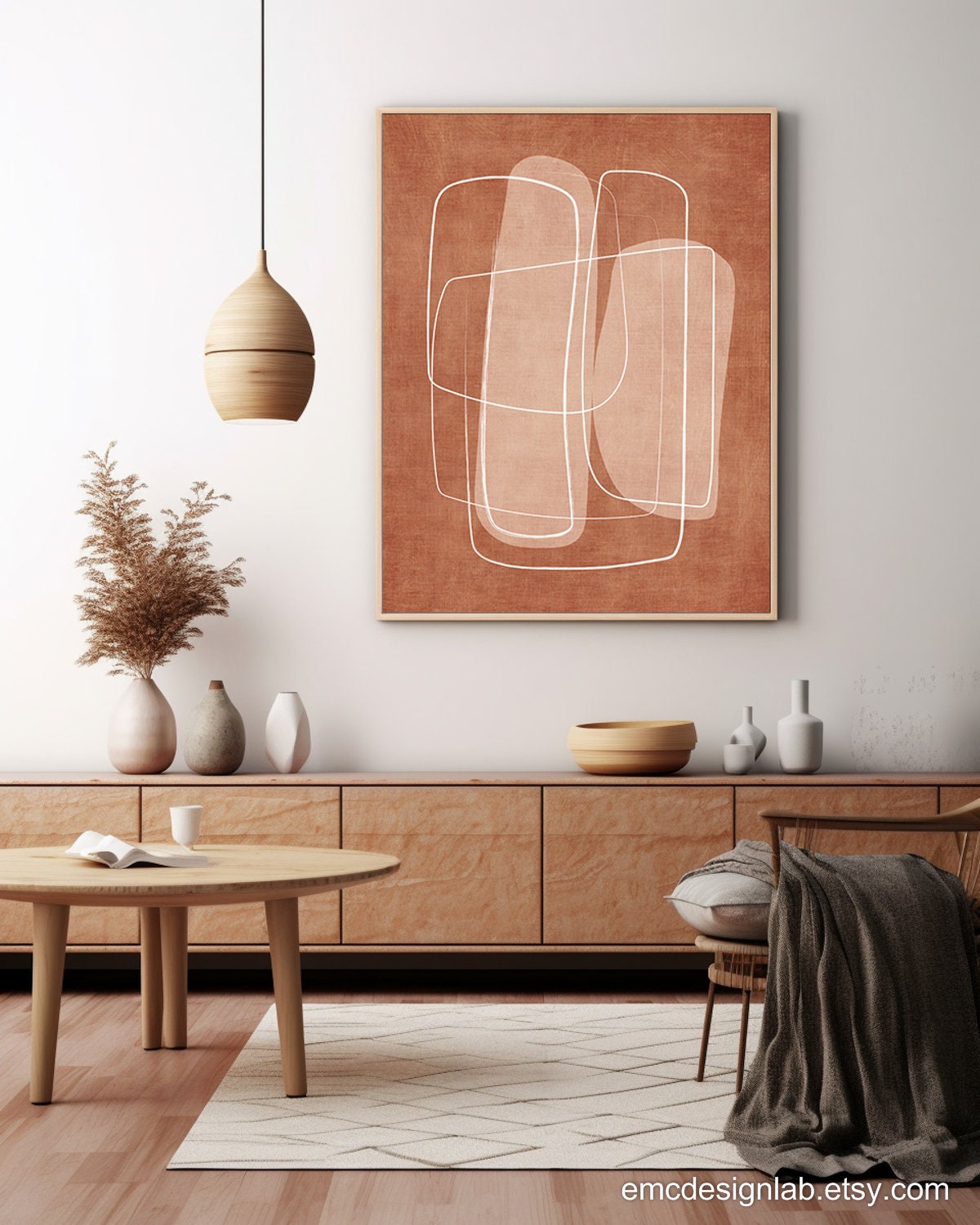 Terra Line Art Minimalist Print Modern Terra Artwork - Etsy