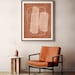 Terra Line Art Minimalist Print Modern Terra Artwork Terracotta Boho ...