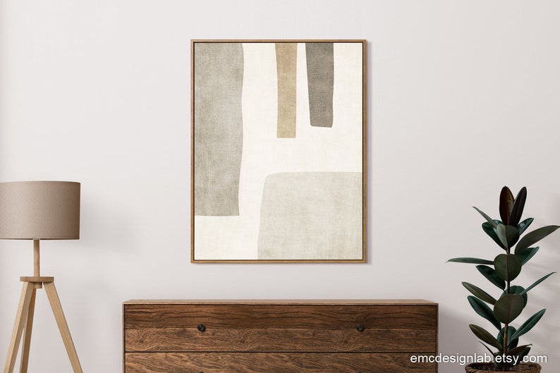 Earth Tones Living Room Neutrals Wall Art Canvas Available - Etsy