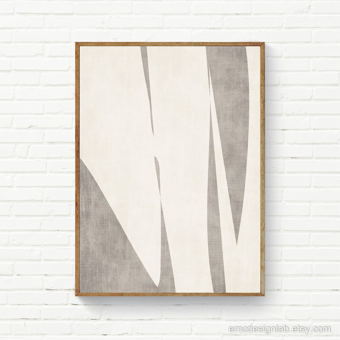 Living Room Minimalist Neutral Print, Bedroom Neutral Wall Art, Modern ...