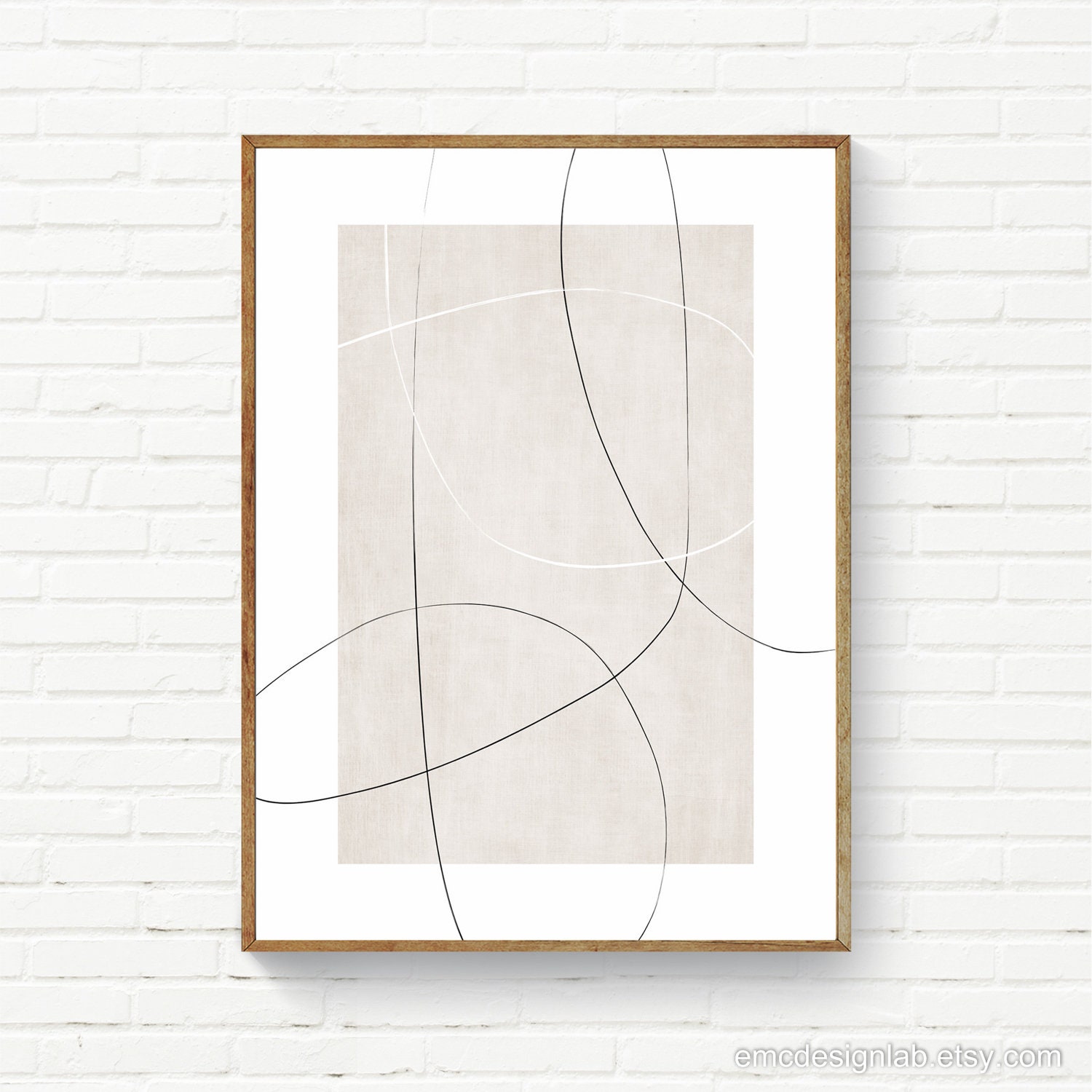 Minimalist Line Art Print Set Beige Light Terracotta Neutral - Etsy