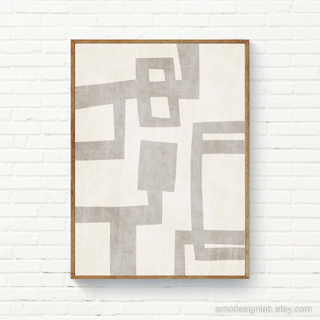 Original Neutral Minimalist Wall Art Prints Bedroom Decor, Interior ...