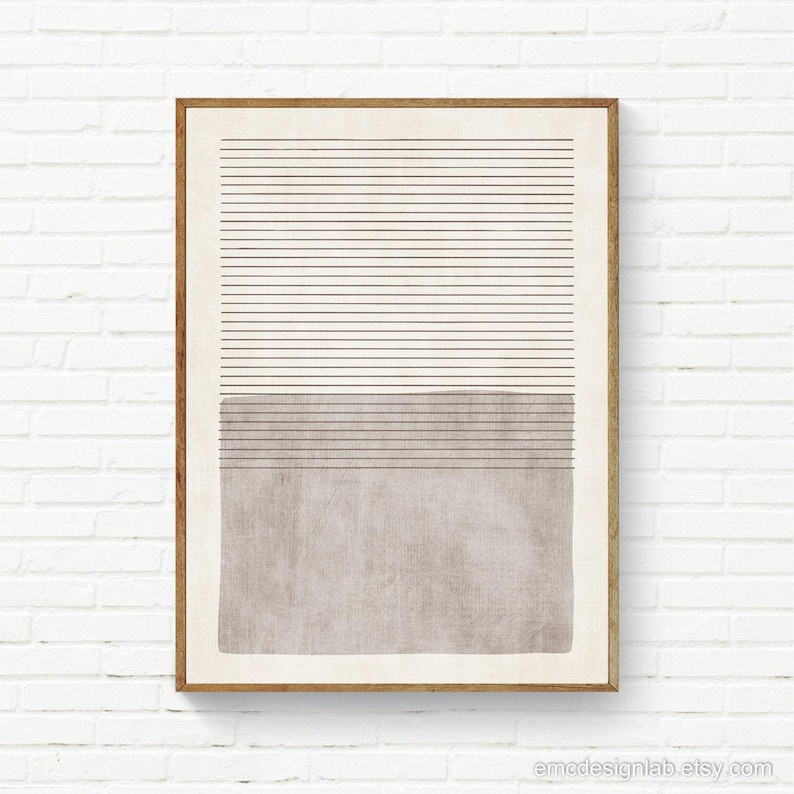 Minimalist Neutral Beige Set of 2 Art Prints, Large Neutral Wall Art ...