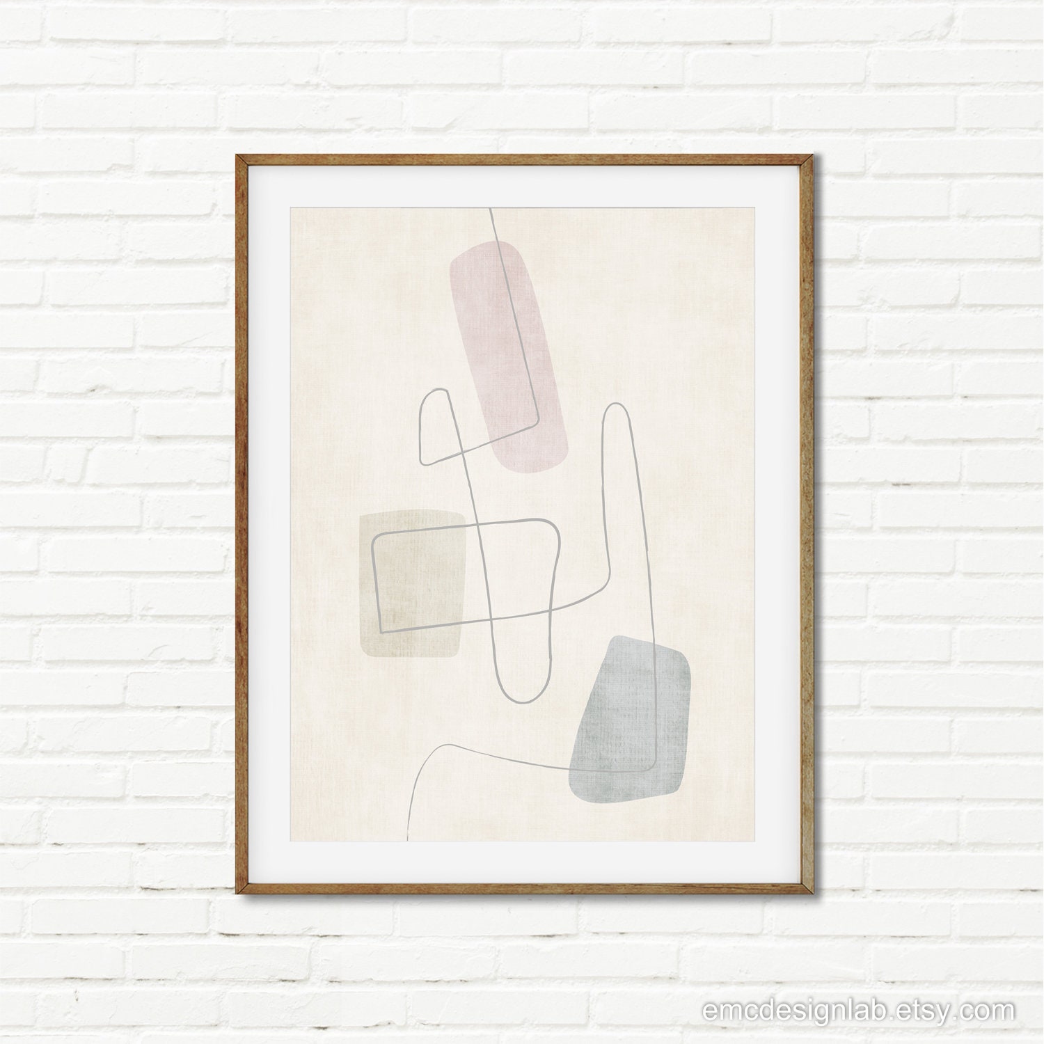 Minimalist Neutral Soft Tones Wall Art, Elegant Minimal Art, Bedroom ...