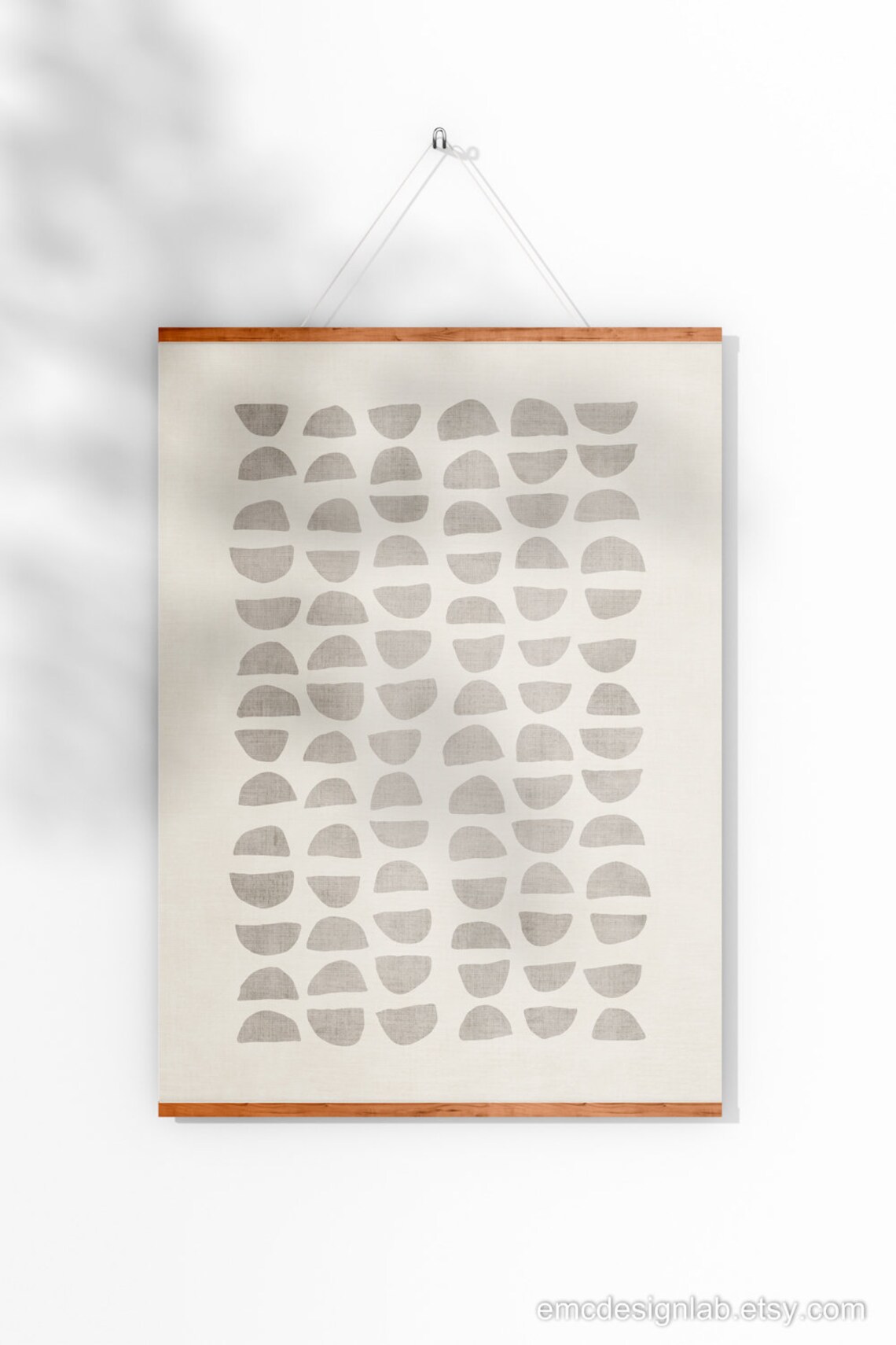 Beige Minimalist Wall Art, Half Circles Art Print, Beige Half Moon Wall ...