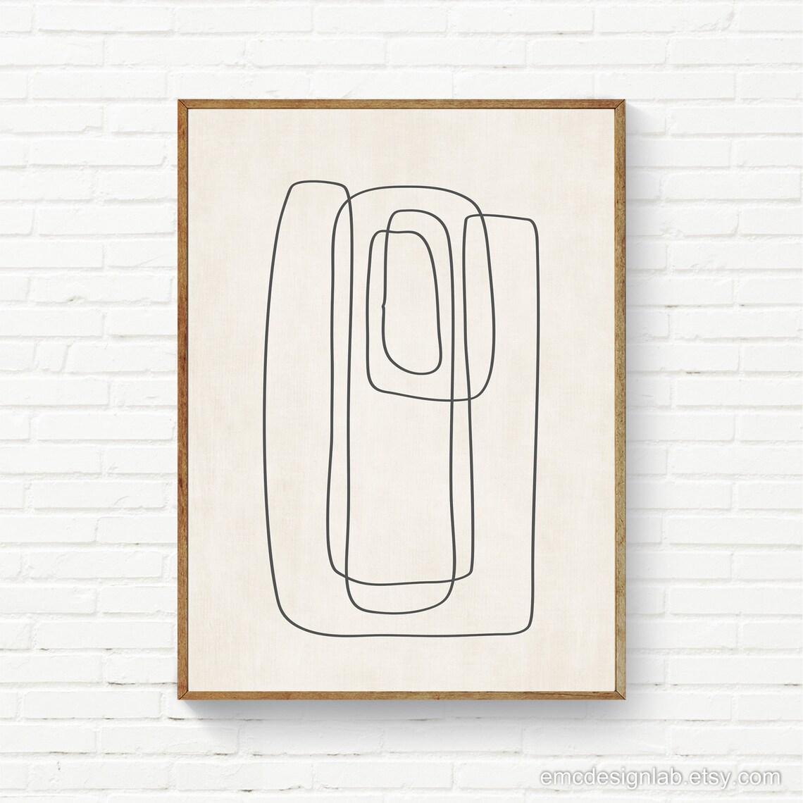 Minimal Design Digital Pencil Line Art Print Simple Elegant - Etsy