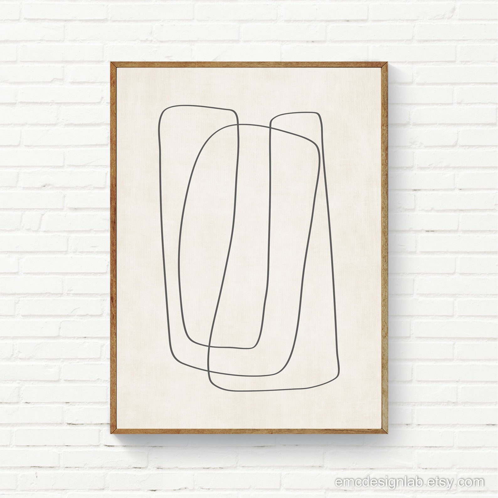Modern Minimalism Continuous Line Wall Art Simple Minimal Art - Etsy