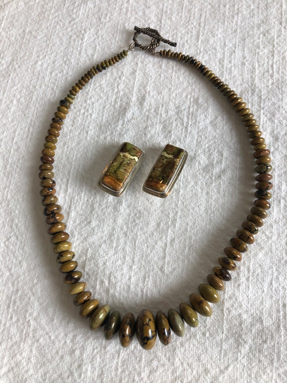 Vintage Tommy Jackson Navajo Rainforest Picture Jaspe… - Gem