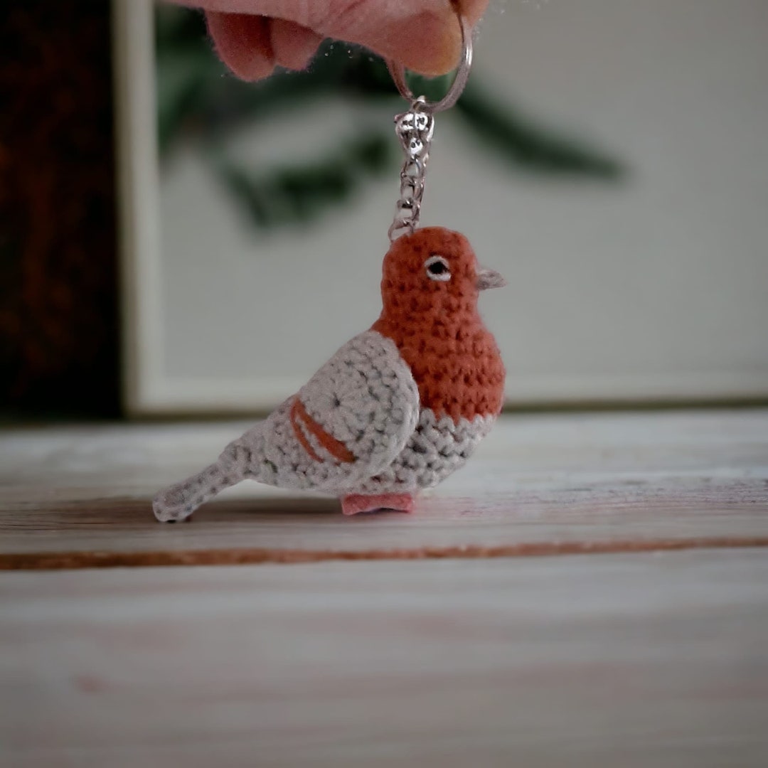 Pigeon Key Chain - Etsy