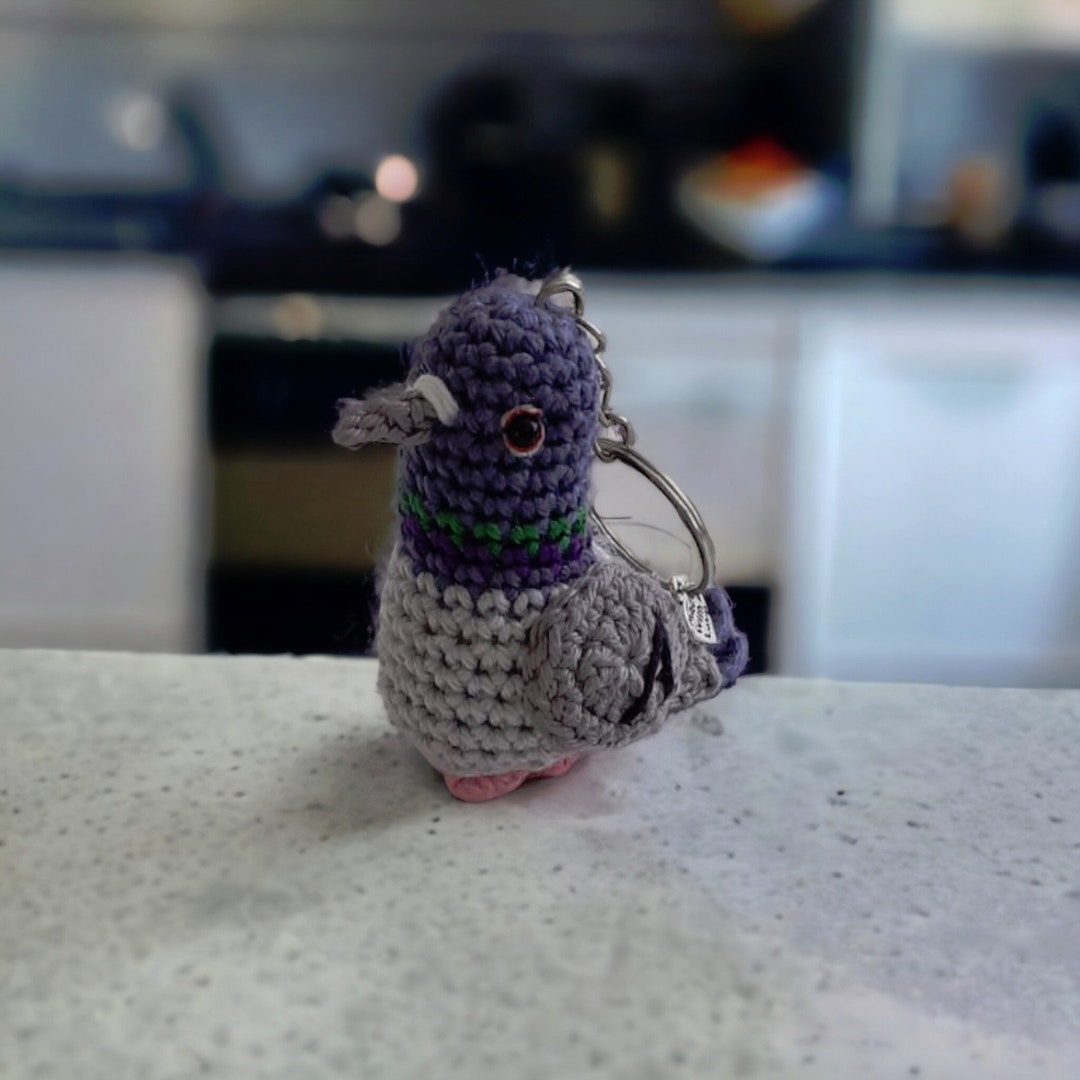 Keychain Cartoon Homing Pigeon - Etsy