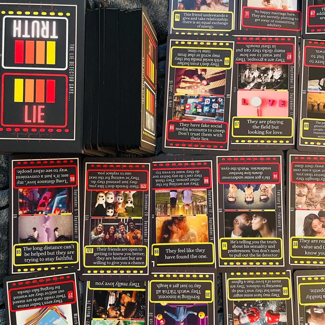 Lie Detector Deck 120 Cards for Relationships, Work, Life and Karmic ...