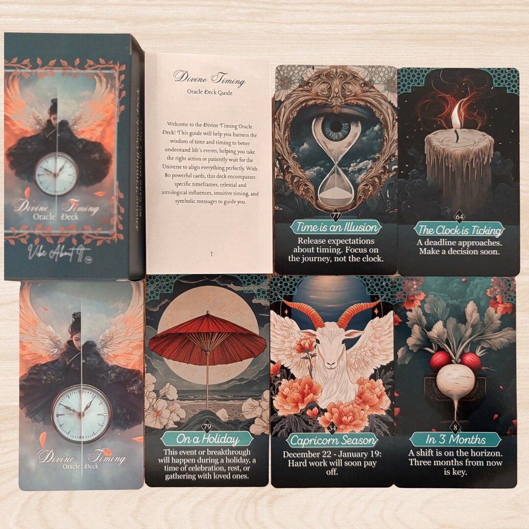 Divine Timing Oracle Deck 80 Cards for Guidance on Career, Love and Relationships - Etsy