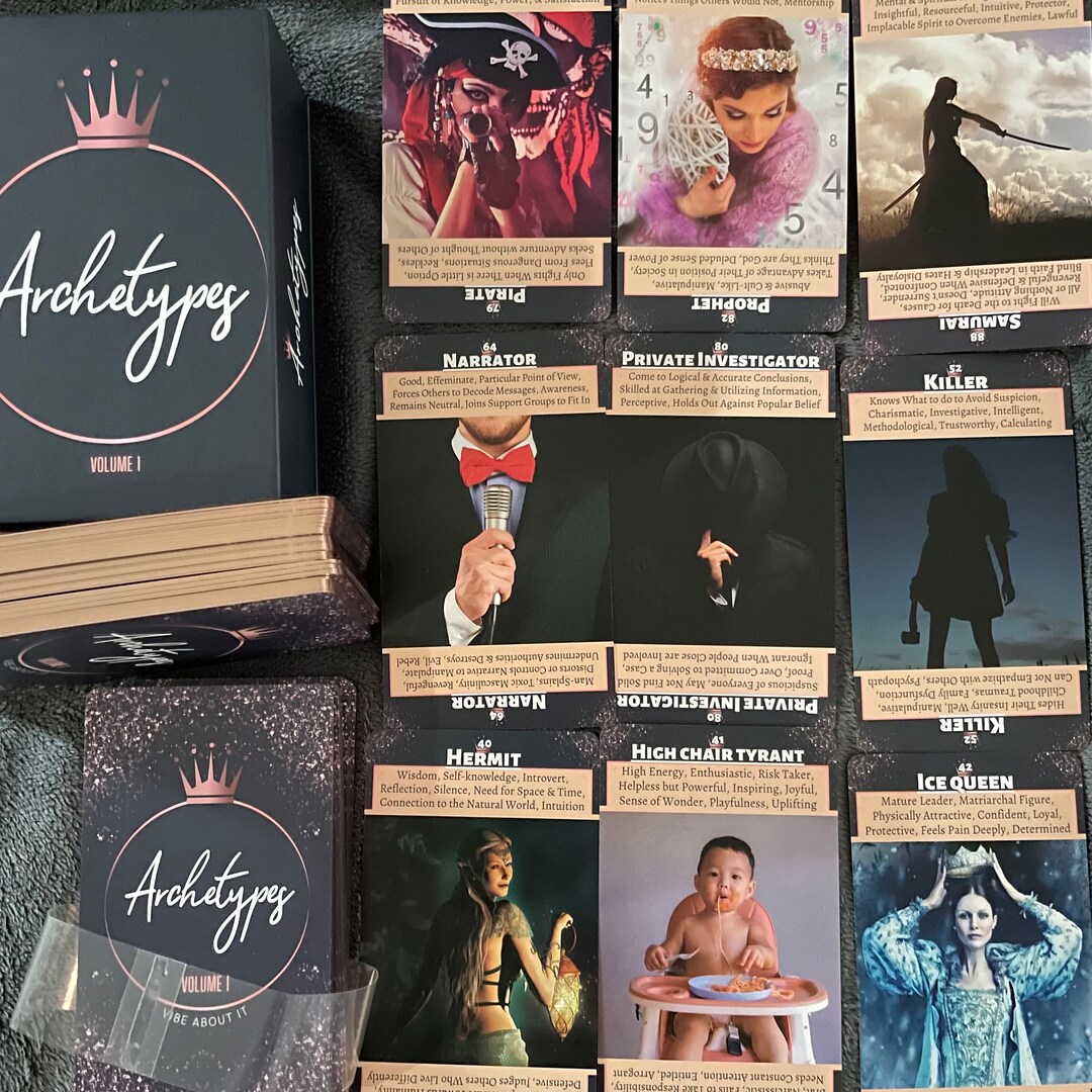 RETIRING 100 Cards Archetype Deck for Personality Readings, Diving Deep & Psychological ...