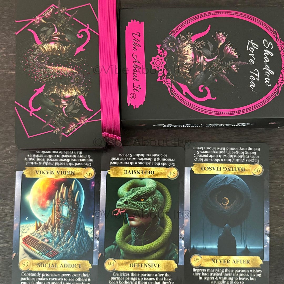 NEWLY UPDATED Shadow Love Tea Oracle 110 Card Deck for Love ...