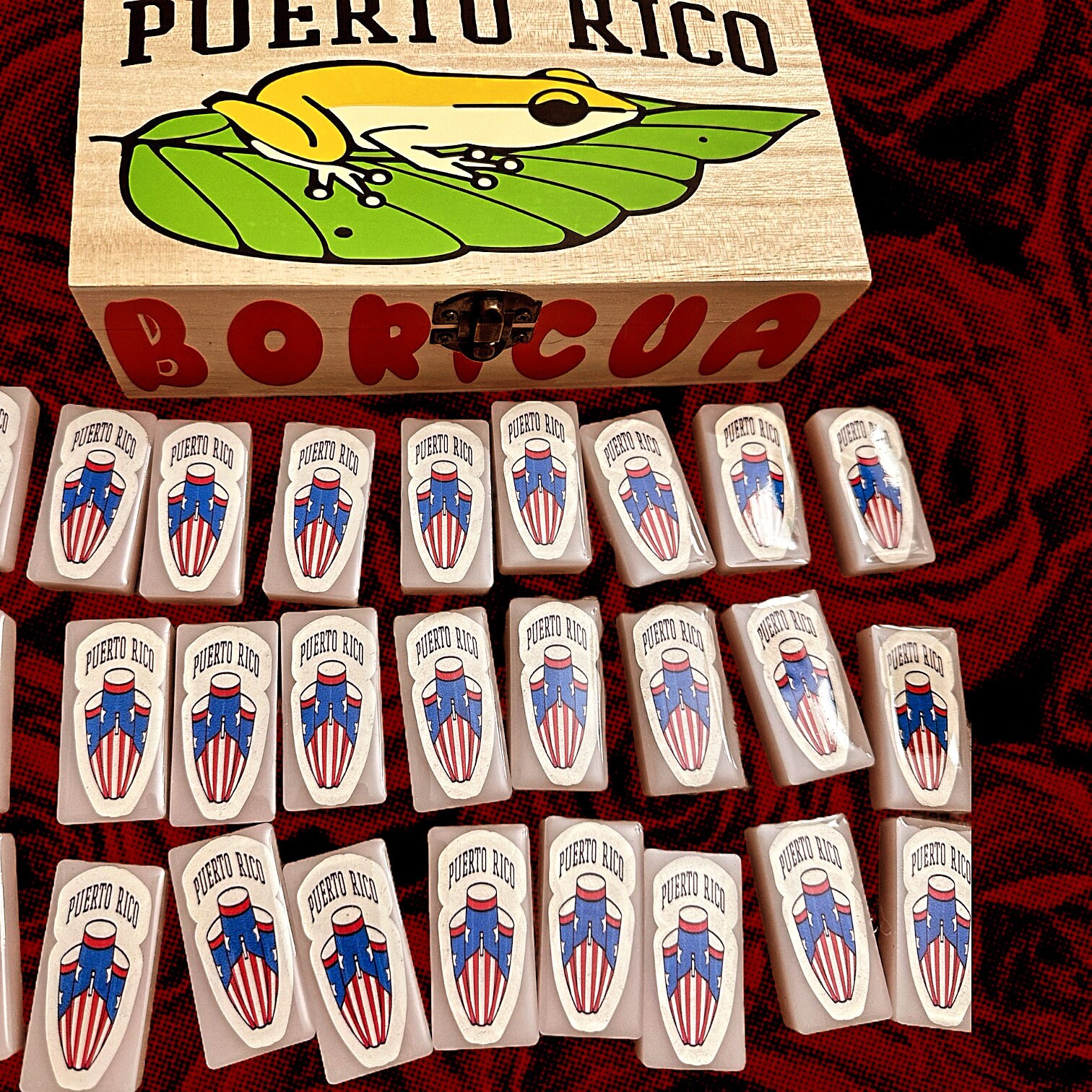 Puerto Rico Resin Domino Set - Etsy