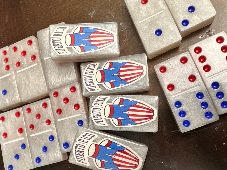 Puerto Rico Resin Domino Set - Etsy