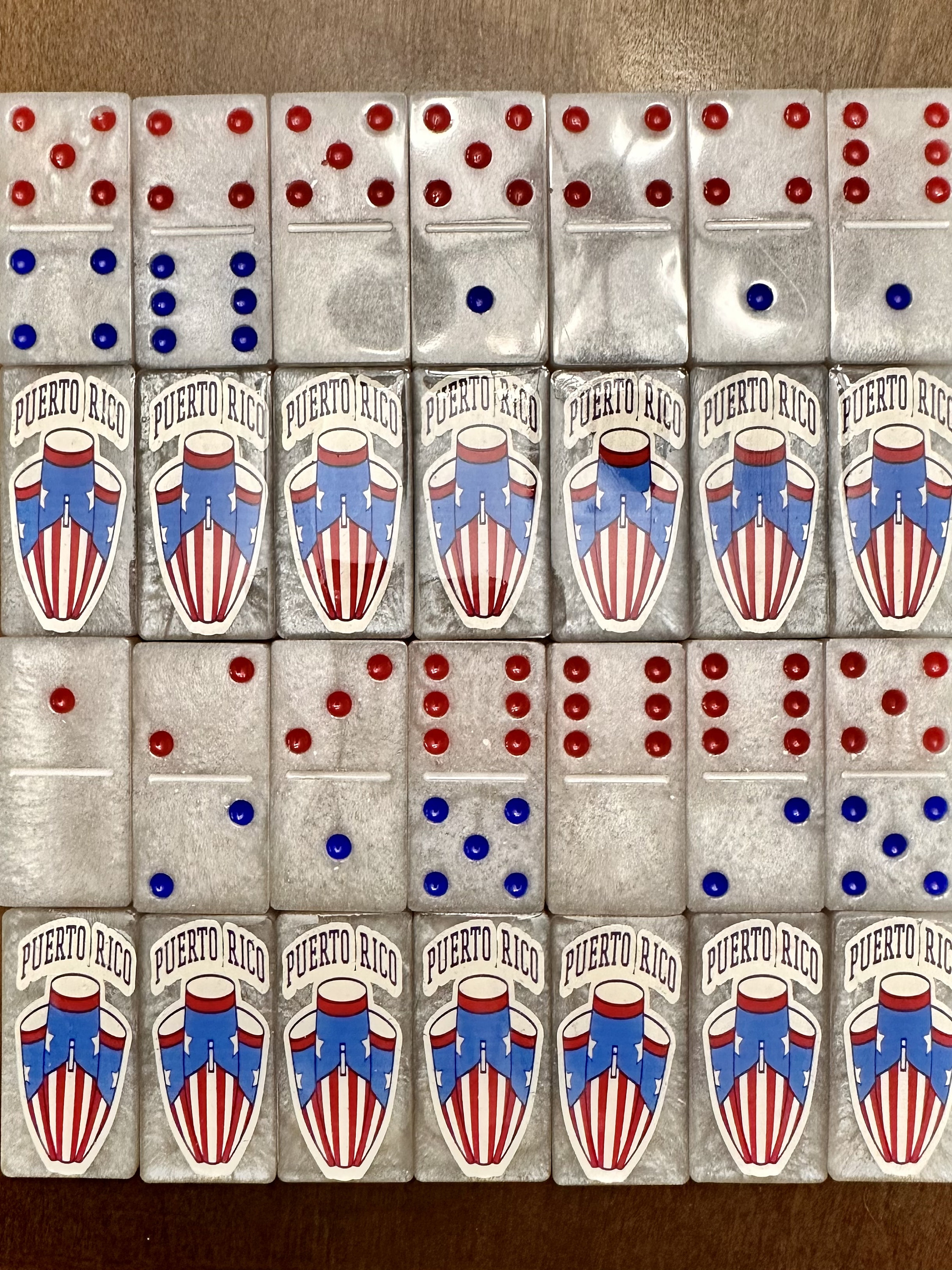 Puerto Rico Resin Domino Set - Etsy