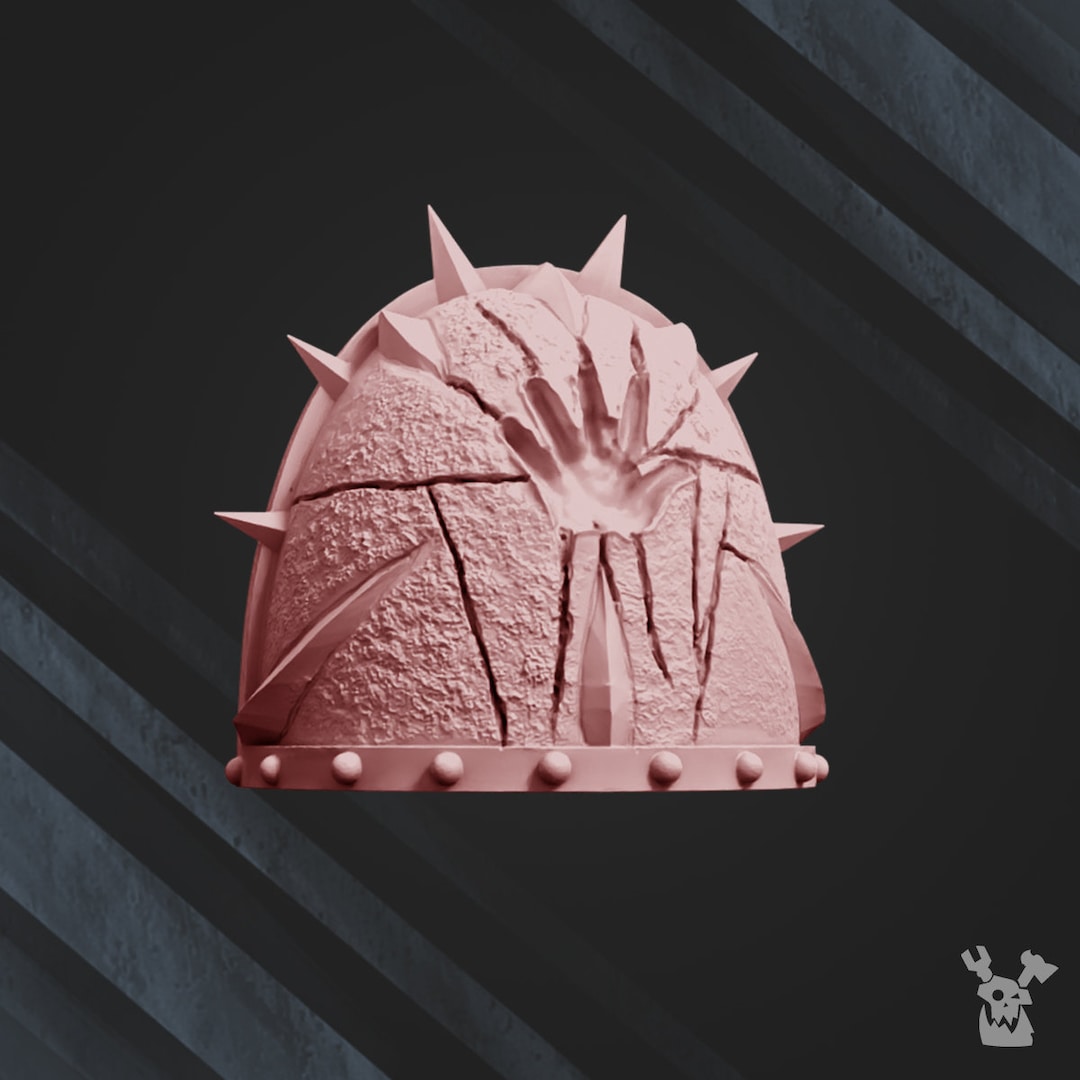 CW Skull With Spikes Shoulder set - Etsy