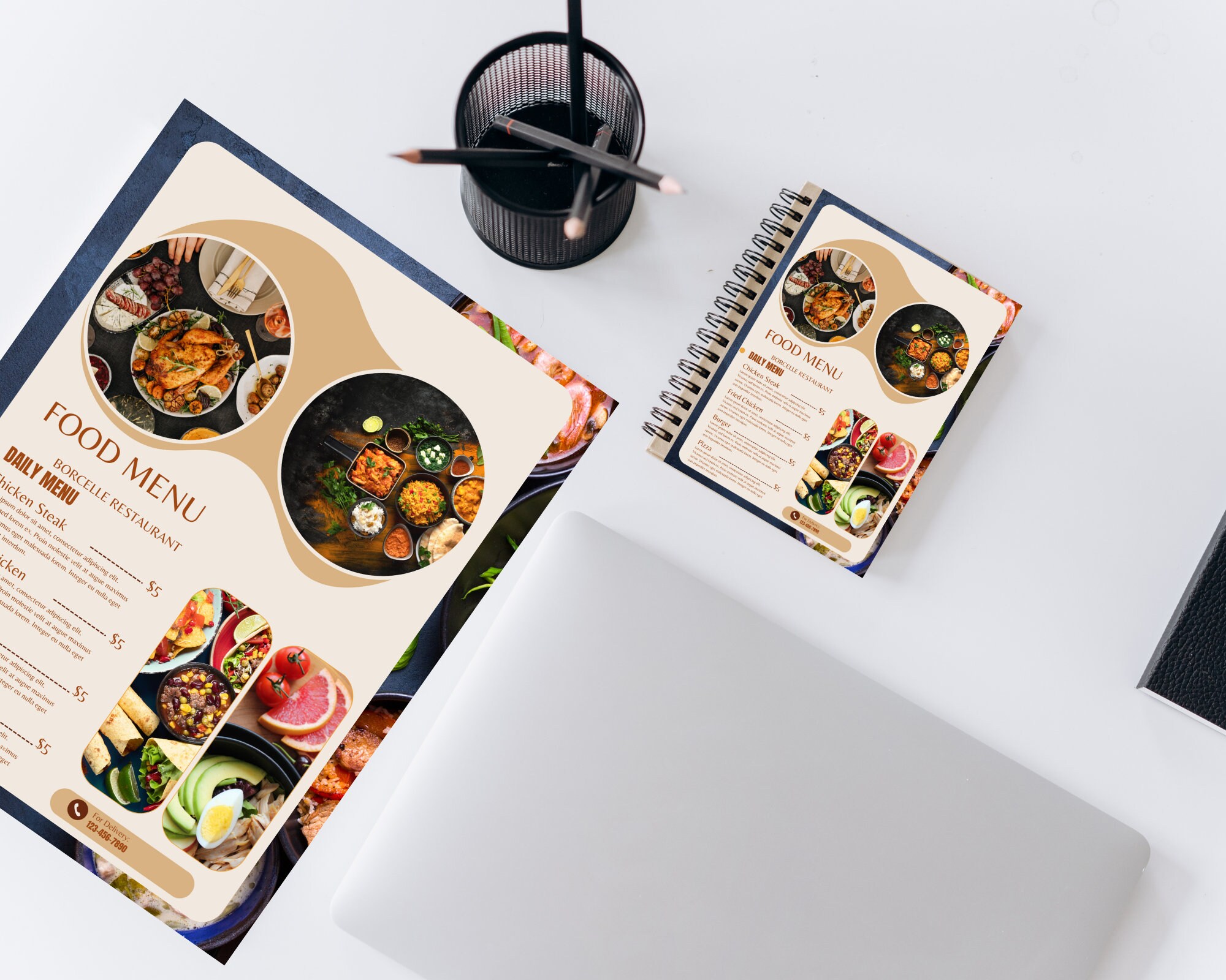 Brown Bold Food Menu,food Menu Template,menu Template,printable ...