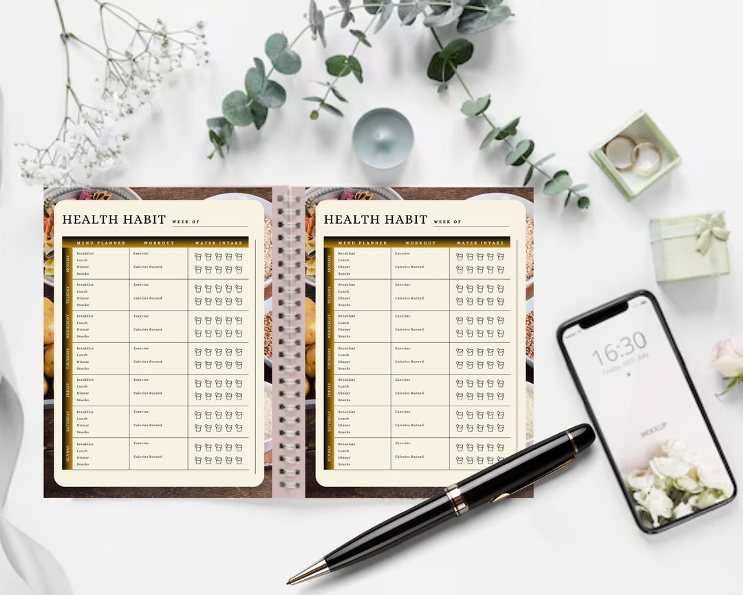 Healthy Habit Tracker ,monthly Habits, Goal Planner ,instant Download ...