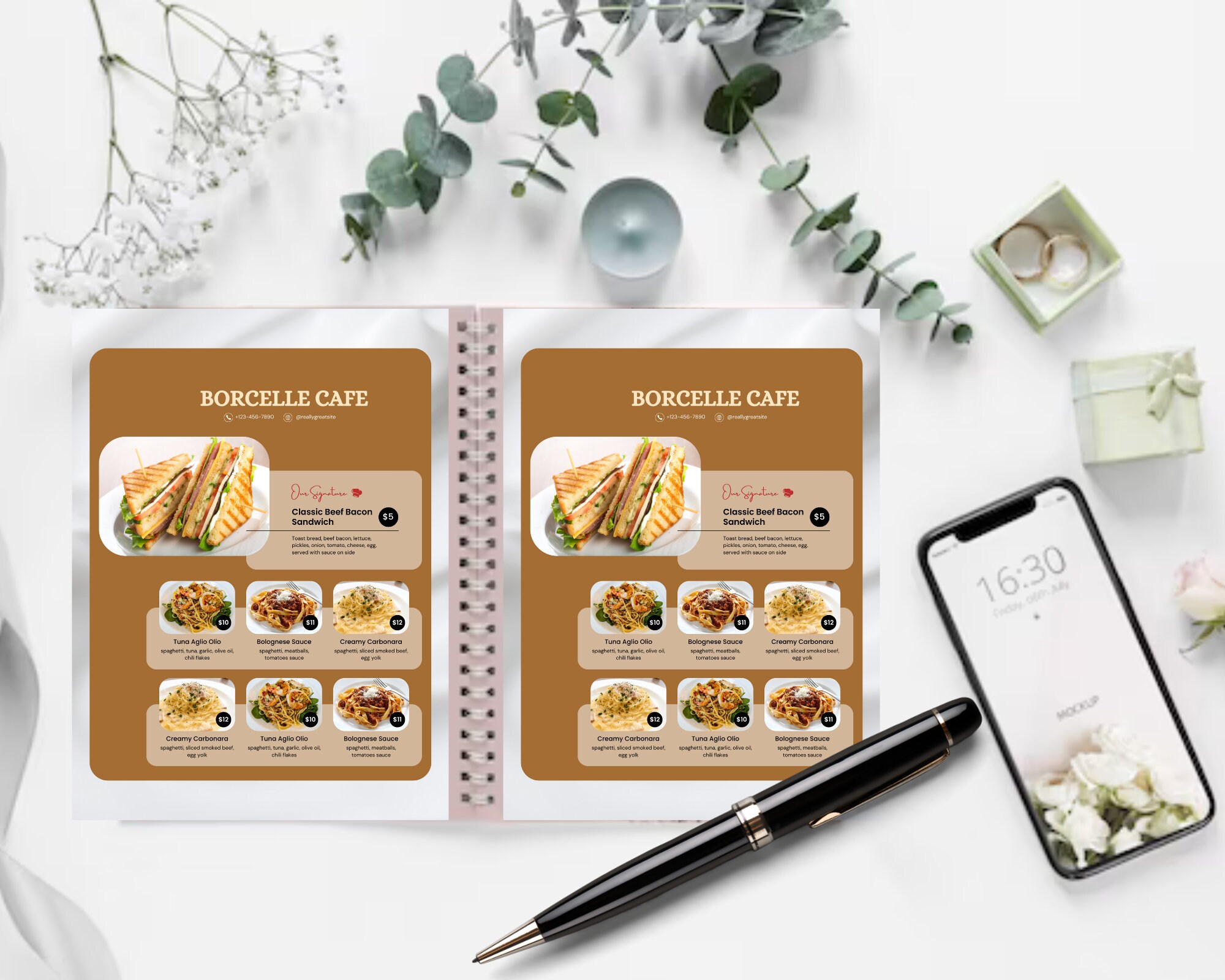 Borcelle Restaurants Food Menu, Food Menu Template, Menu Template ...