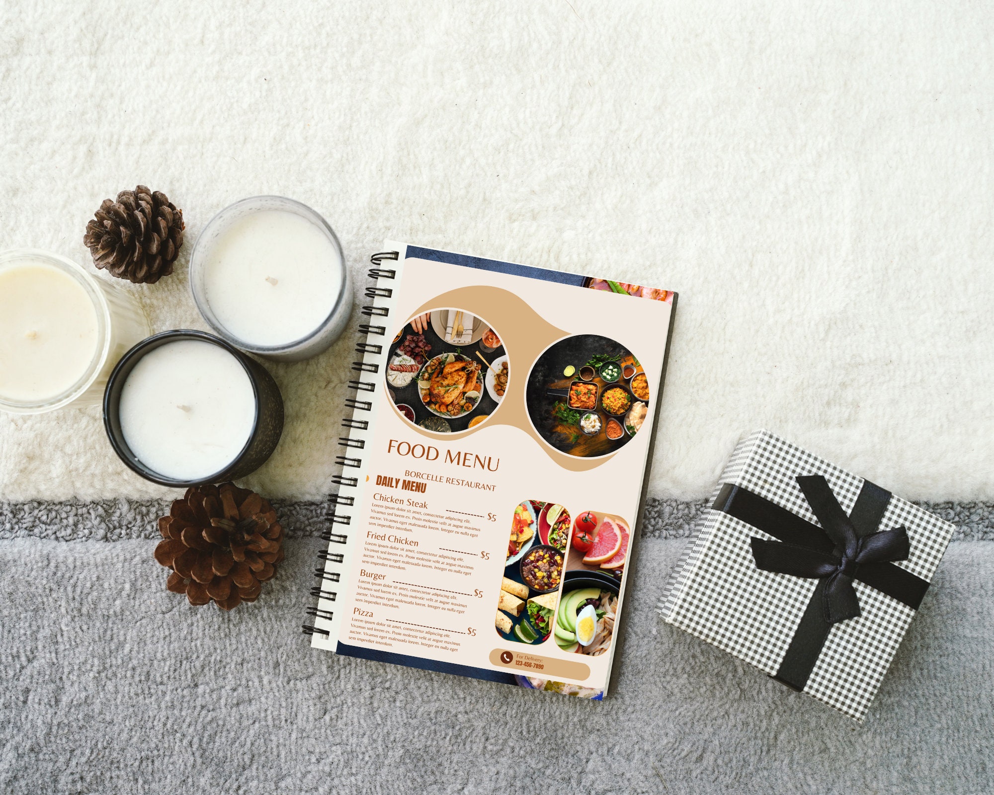 Brown Bold Food Menu,food Menu Template,menu Template,printable ...